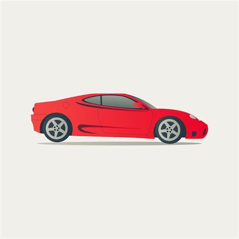 Ilustración de vector de coche deportivo Vector Premium