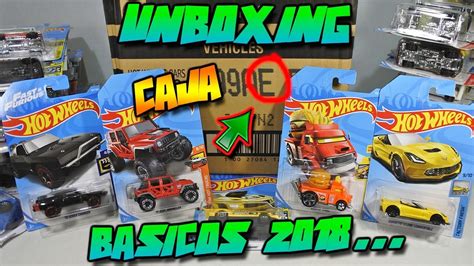 UNBOXING HOT WHEELS CAJA CASE E BÁSICOS 2018 YouTube