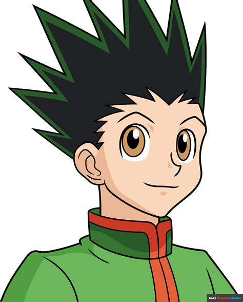 How To Draw Gon Freecss From Hunter X Hunter Really Easy Drawing Tutorial