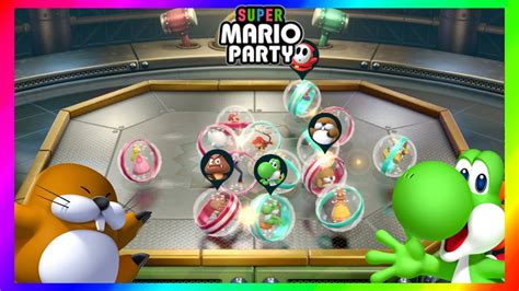 Super Mario Party Minigames Monty Mole Vs Goomba Vs Shy Guy Vs Yoshi