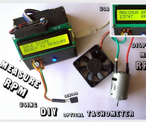 measure rpm optical tachometer arduino tachometer electronic circuit projects
