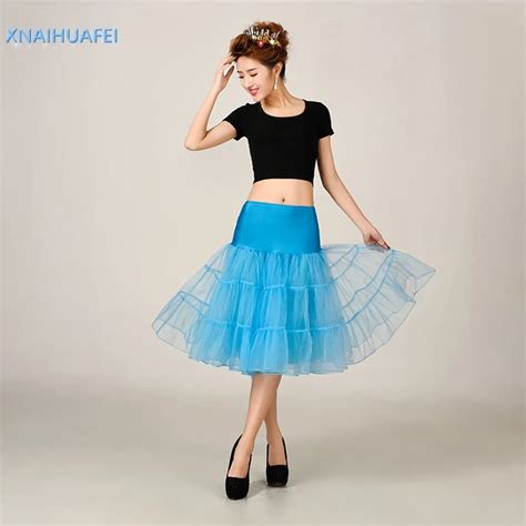 Sky Blue Short Organza Petticoat Crinoline Vintage Wedding Bridal