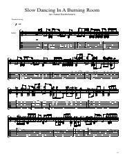 Slow Dancing In A Burning Room PDF Pdf Slow Dancing In A Burning Room