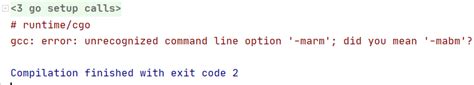 Golang CGo 交叉编译 gcc error unrecognized command line option mar