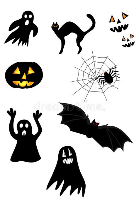 Conjunto De Víspera De Todos Los Santos Ilustración del Vector
