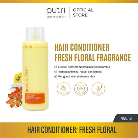 Jual Putri Pure Clean Moisturizing Conditioner With Fresh Floral Fragrance 450ml Shopee Indonesia