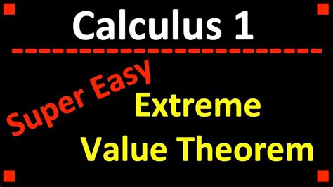 extreme value theorem finding absolute extrema on a closed interval calculus youtube