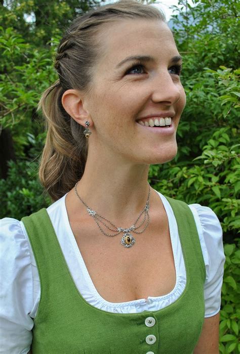 German Women Octoberfest Strong Women Beaded Necklace Portrait Jewelry Ideas Fashion