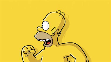 I Love Papers Ab22 Wallpaper Catch Homer If You Can Homer Simpsons Illust