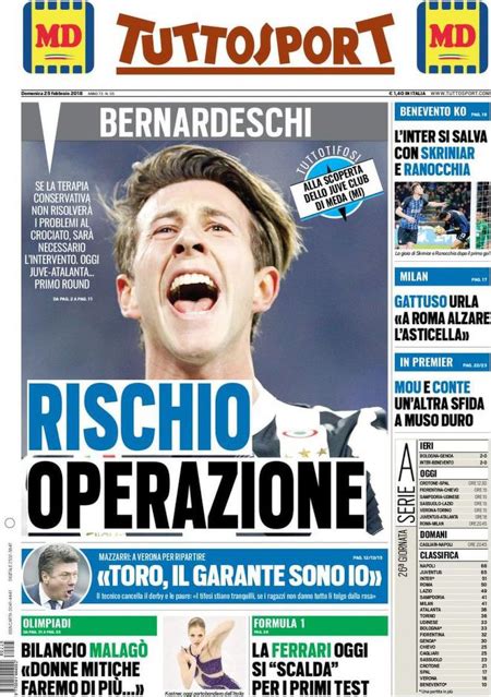 Le Prime Pagine Di Domenica Febbraio Il Post