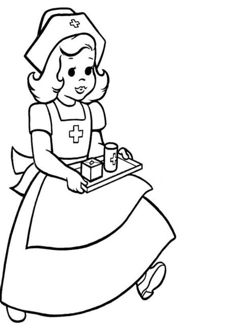 Dibujos De Enfermera Para Colorear E Imprimir Coloringonly