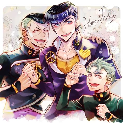 Higashikata Josuke Hirose Koichi And Nijimura Okuyasu Jojo No Kimyou