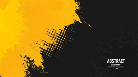 Black And Yellow Abstract Background With Grunge Texture 3804824