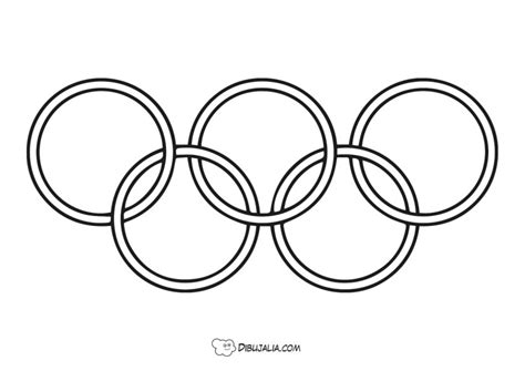 Dibujos De Anillos Olimpicos Para Colorear Vsun