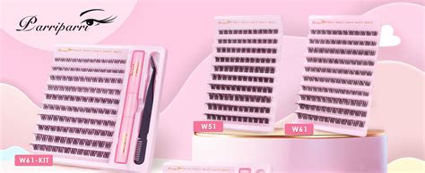 Parriparri Cluster Lashes With Clear Band 120Pcs Individual Lash