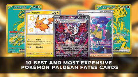 10 Best and Most Expensive Pokémon Paldean Fates Cards Pokémon TCG