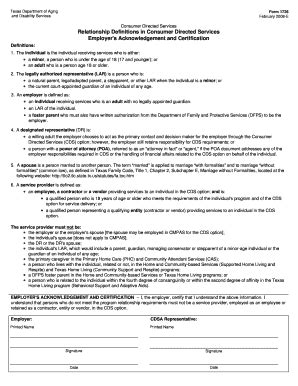 Fillable Online Dads State Tx Relationship Definitions In Consumer