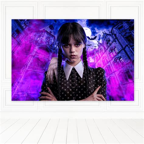 Painel Retangular Tecido Sublimado 3D Wandinha FRT 6056 Felicitá
