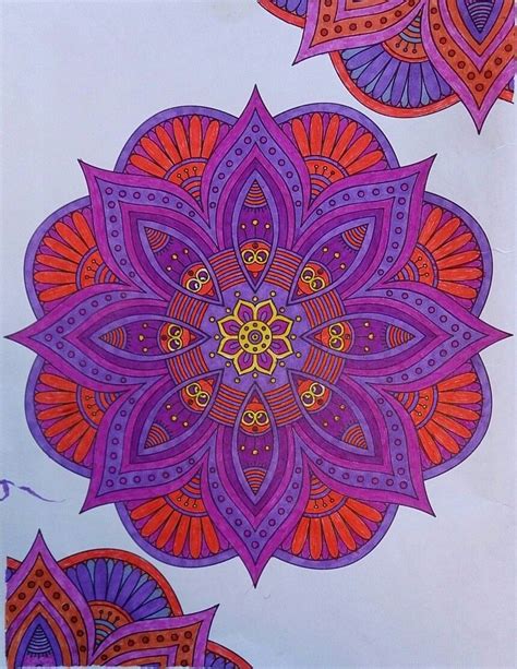 Mandala Colored With Gel Pens And Sharpie By Me Mandalas Dibujos