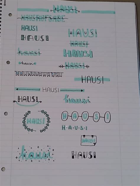 Überschriften Ideen für hausi Diys für schule Stundenplan
