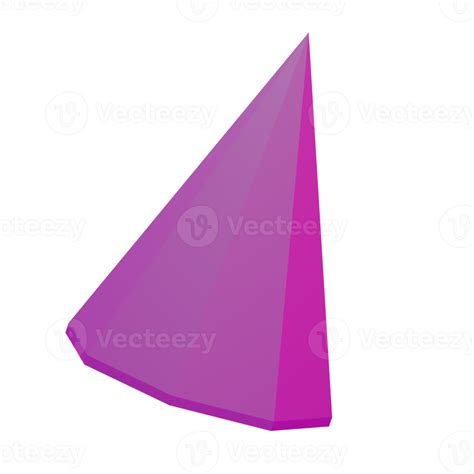 Prism Cone Geometry D Illustrations Png