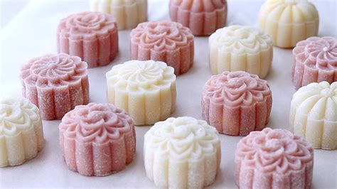 Snow Skin Mooncakeno Bake Classic Egg Custard Filling Cong Cooking