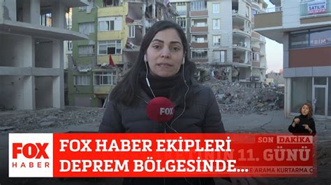 FOX Haber ekipleri deprem bölgesinde 16 Şubat 2023 FOX Haber Deprem