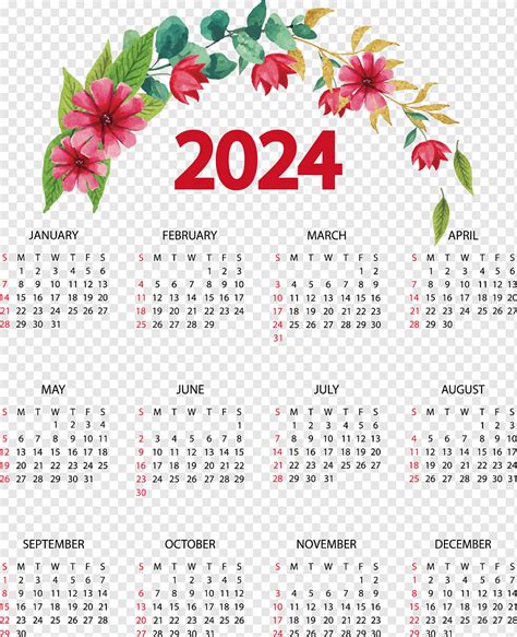 2024 Takvimi Png PNGWing