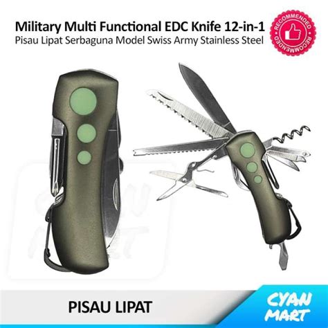 Promo Pisau Lipat Model Swiss Army Tactical Folding Pocket Knife Edc