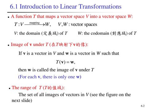 ppt chapter 6 linear transformations powerpoint presentation free download id 2646324