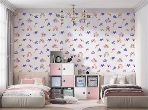 Os papéis de parede infantis são uma excelente opção para decorar os