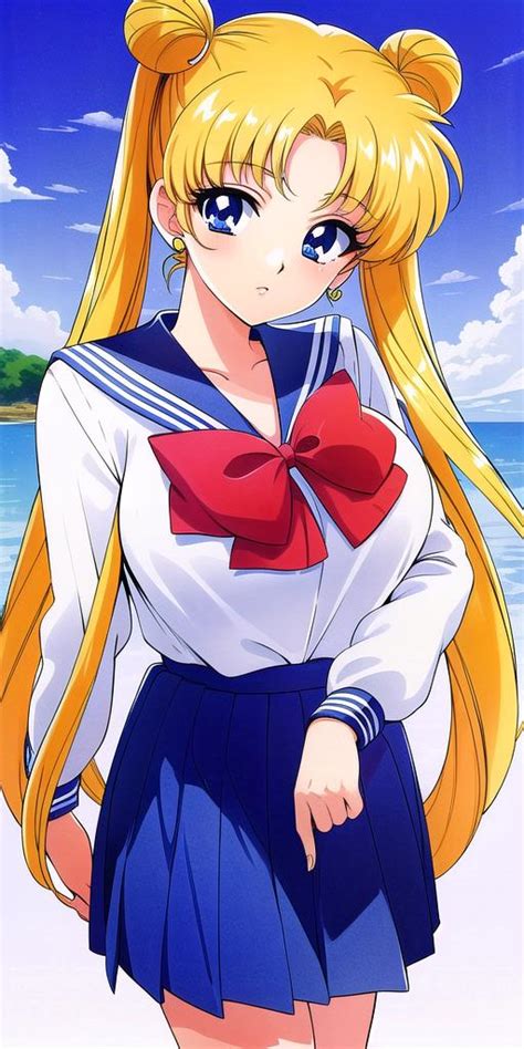 Ai Art Lora Model Usagi Tsukino Fanart Sailor Moon Pixai