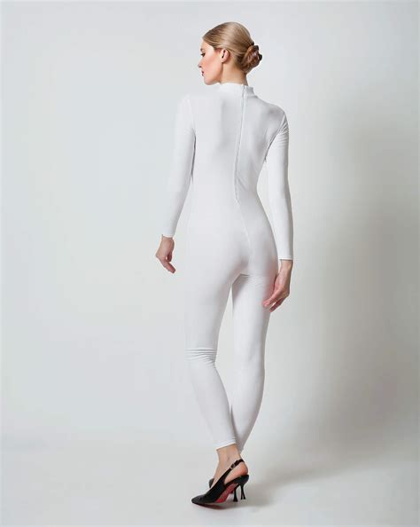 Snapklik Speerise Adult High Neck Zip One Piece Unitard Full Body