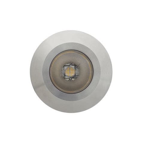LuxR LED Lighting M4 Round Recessed Stainless Steel Low Voltage