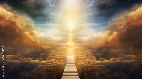 Abstract Digital Art Meditation Enlightenment Pathway To God Heaven