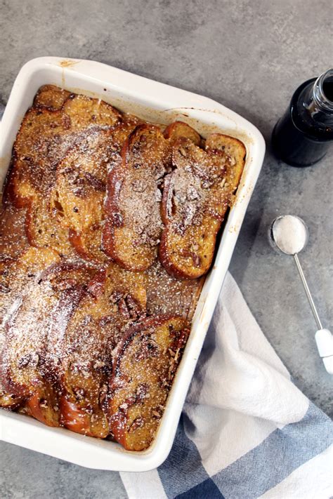Overnight Baked Eggnog French Toast Addicted To Recipes