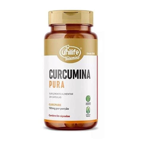 Curcumina pura Unilife Cúrcuma Açafrão da Terra Magazine Luiza