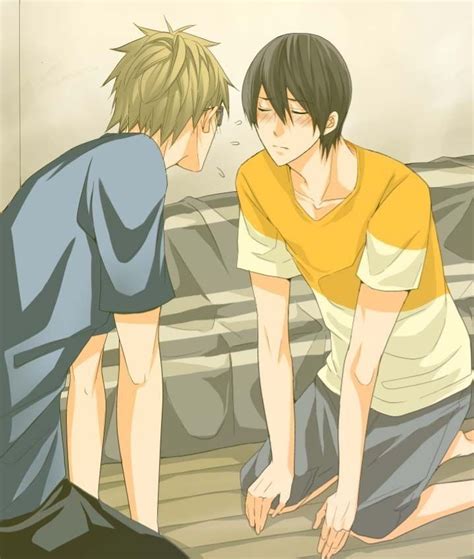 Makoto Tachibana X Haruka Nanase Makoharu Swimming Anime Makoto