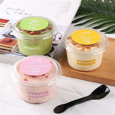 Jual Cup Dessert Yogurt Pudding Bulat Gelas Puding Agar Bulat Tebal