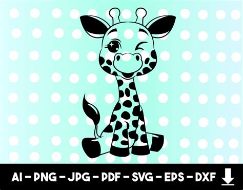 Jirafa Svg Jirafa Clipart Giraffe Cut Filegiraffe Svg Etsy