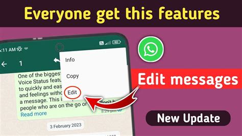 How To Edit Whatsapp Message Whatsapp New Edit Message Features