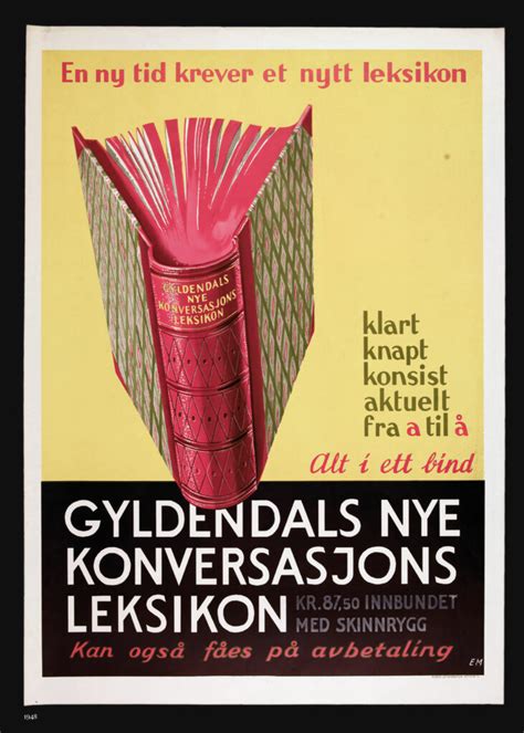 Gamle Reklameplakatar For Leksikon Leksikonbloggen Store Norske