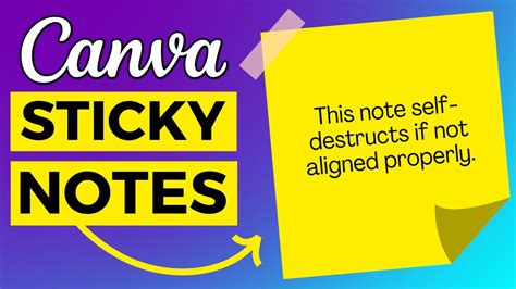 How To Add Sticky Notes In Canva Youtube