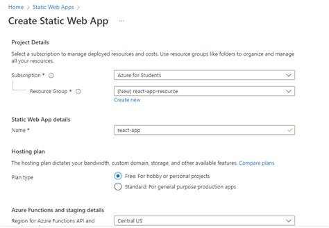 How To Deploy React App Using Azure Static Web Apps Geeksforgeeks