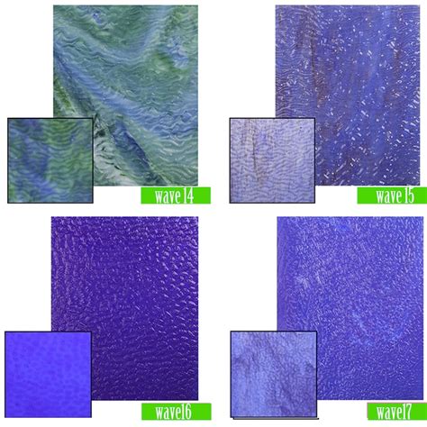 12 Sheets Iridescent Wave Stained Glass Sheet Etsy