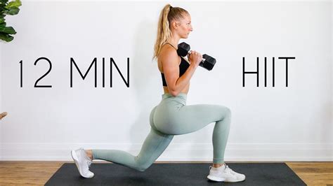 12 MIN FULL BODY FAT BURN WORKOUT No Jumping HIIT MadFit