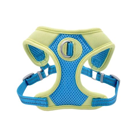 Coastal Pet Arnés Reflectivo Para Perro Color Aqua Con Amarillo Kemik