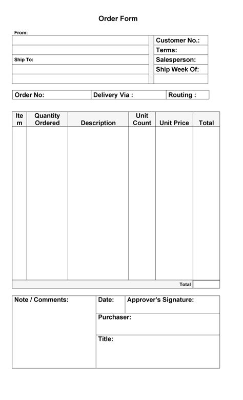 37 Free Purchase Order Templates In Word Excel