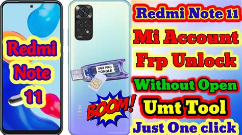 Redmi Note 11 FRP Lock Remove UMT Tool Xiaomi Sideload Mode FRP Reset