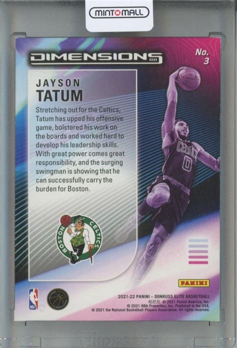 ミントモール MINT 池袋店 2021 22 Panini Donruss Elite Jayson Tatum